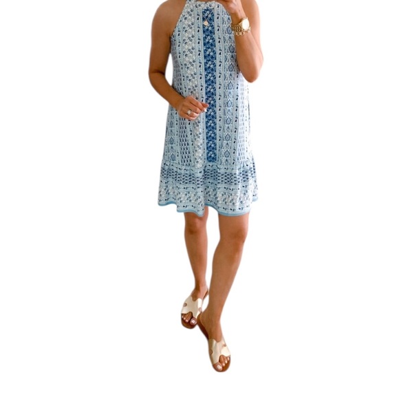 LOFT | Dresses | Xl Loft Paisley Ruffle Halter Swing Womens Dress ...